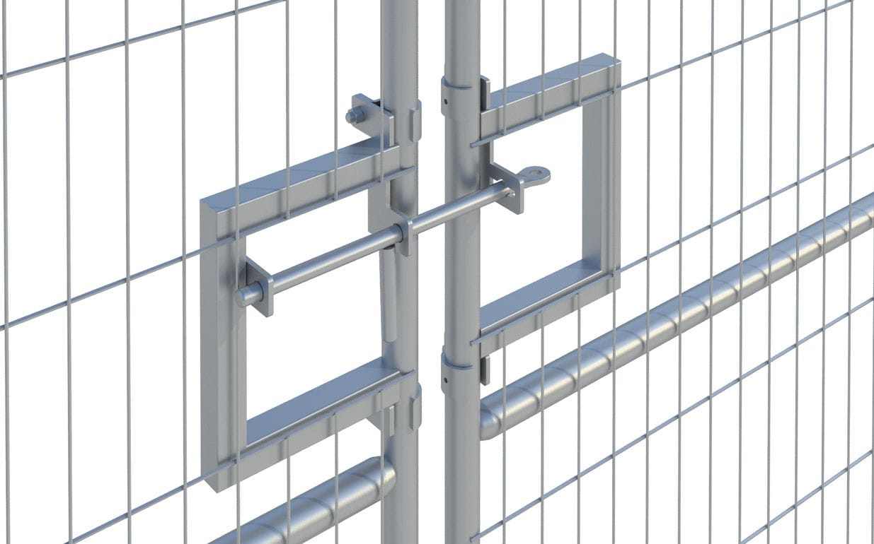 Temporary Fence Swing Gate Kit – Vehicle Access (24 ft Opening) BHQ805