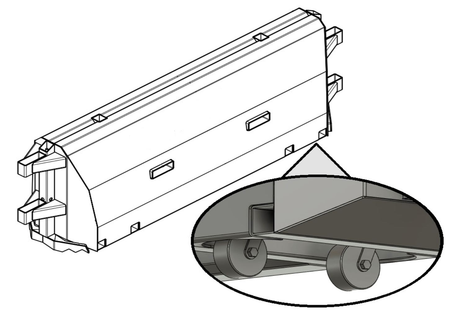 Anti-ram Mobile Vehicle Barrier, 10’ ft. “The Enforcer 1350-RVB ...