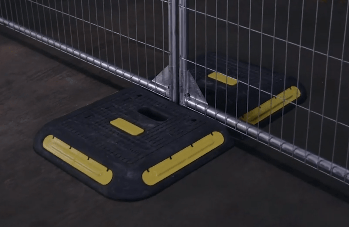 Temporary Fence Leg Weight 27 lbs Z Weight Pallet of 72