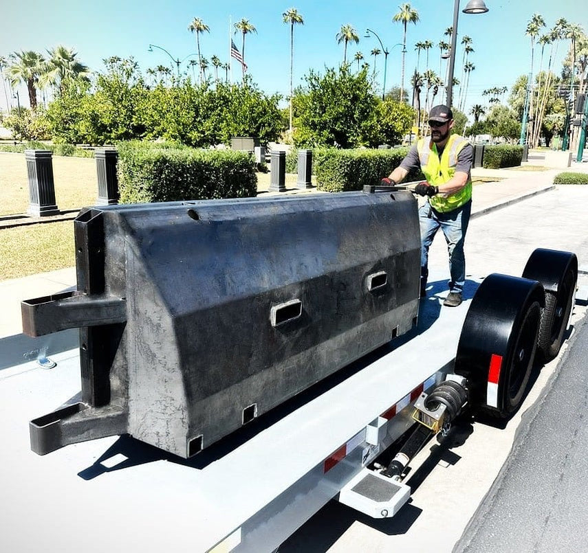 Anti-ram Mobile Vehicle Barrier, 10’ ft. “The Enforcer 1350-RVB ...