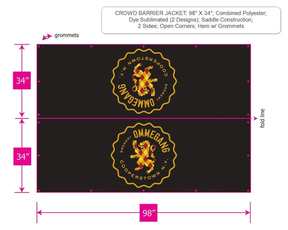 Barricade Covers & Barrier Jackets, Stretchy Spandex 6-8' ft ...