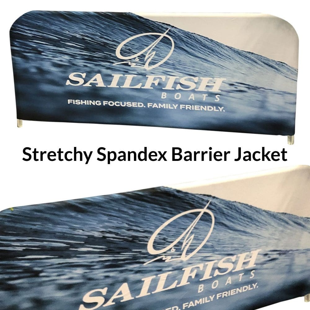 Barricade Covers & Barrier Jackets, Stretchy Spandex 6-8' ft ...