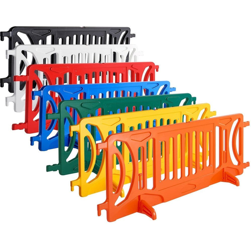 Blue Plastic Fillable Crowd Control Barricade OTW
