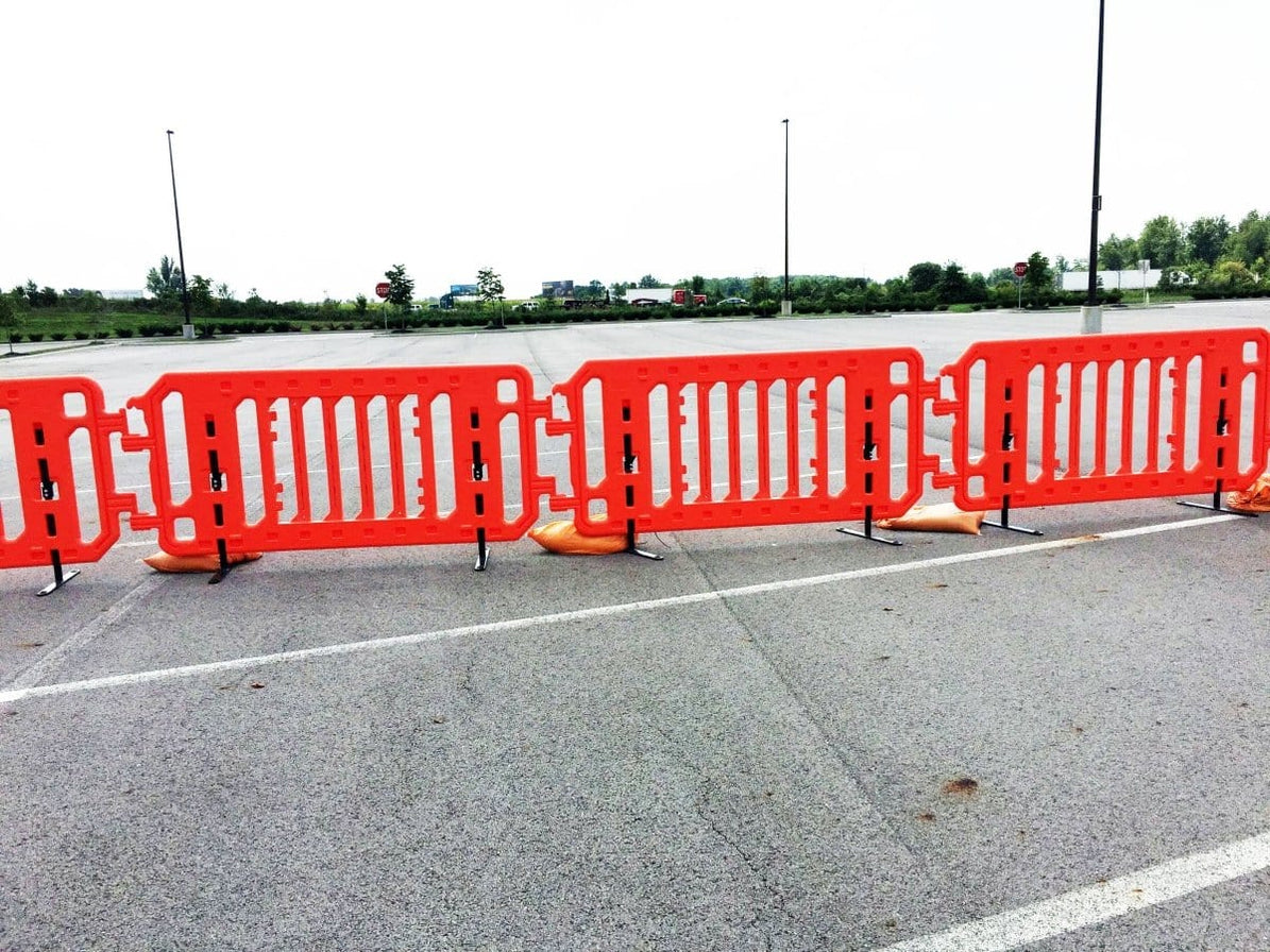 Crowd Control Plastic Barricade "Crowdcade Deluxe" by Plasticade 86"L x ...