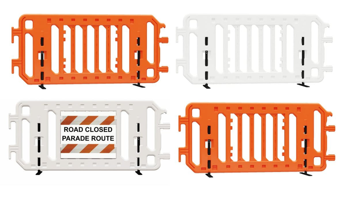 Crowd Control Plastic Barricade Deluxe by Plasticade 86 L 42 H
