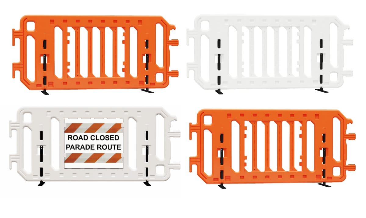 Crowd Control Plastic Barricade "Crowdcade Deluxe" by Plasticade 86"L ...