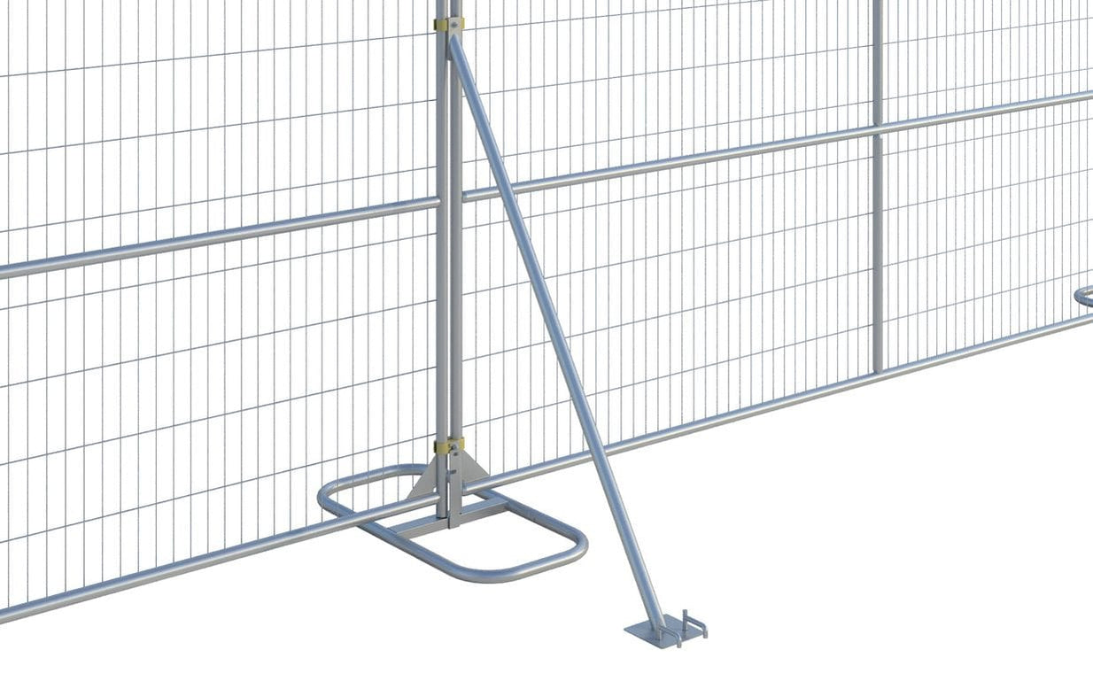 Temporary Fence Wind Brace Stabilizers & Earth Anchors