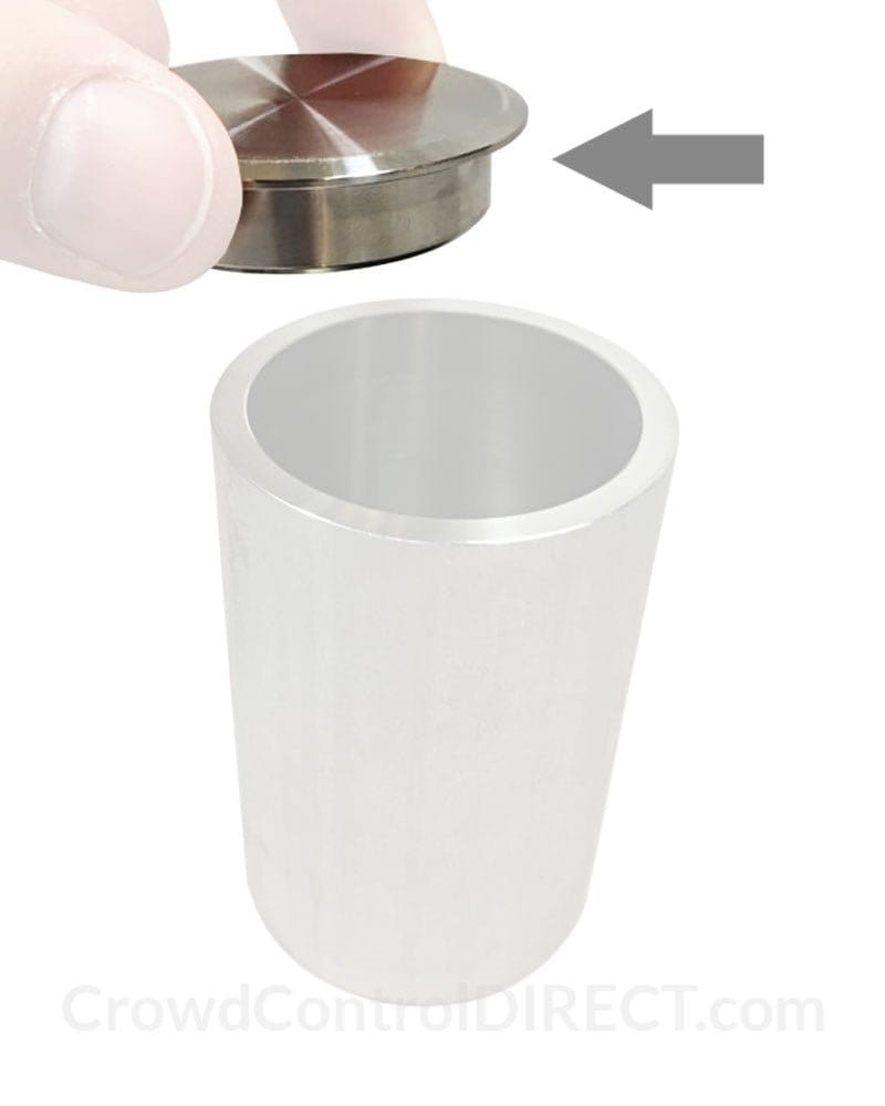 Floor SOCKET CAP for Museum Stanchions Stainless Steel