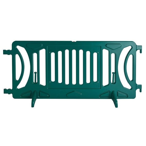 Green Plastic Fillable Crowd Control Barricade OTW - BarrierHQ.com