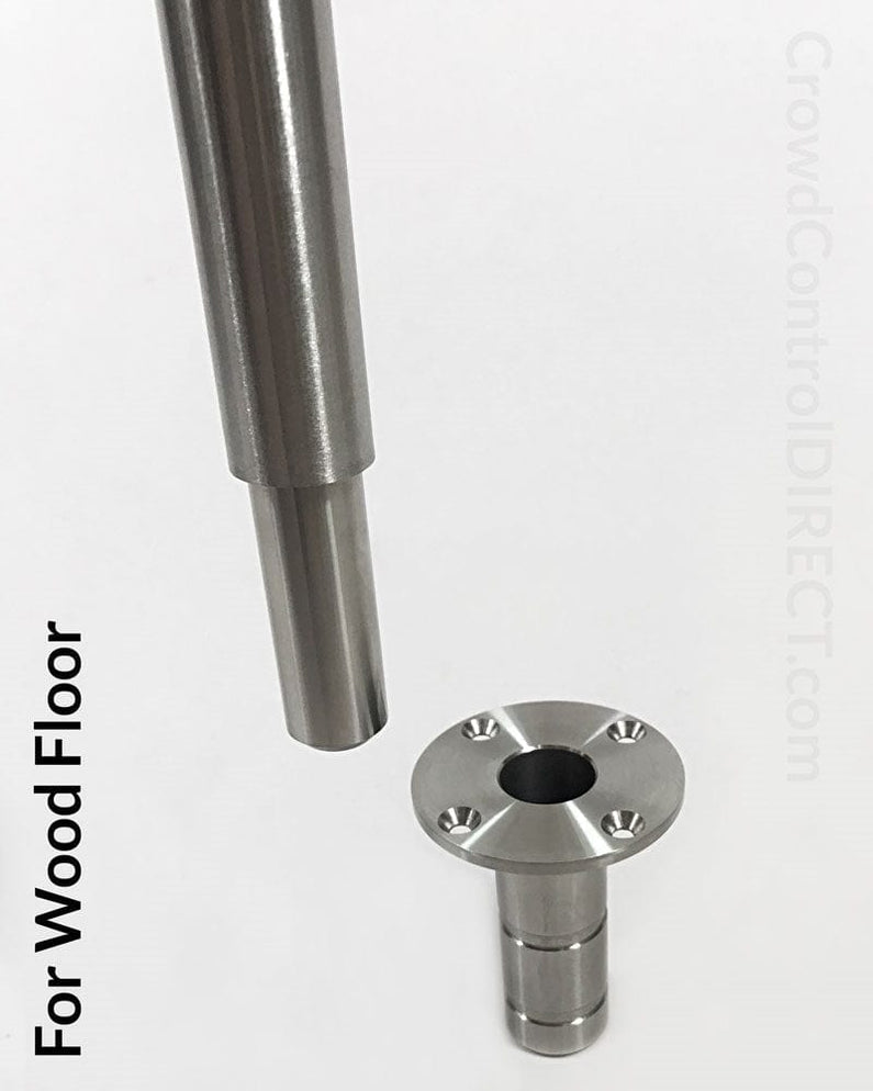 Museum & Art Gallery Stanchion, 16" Tall, Removable with Floor Socket ...