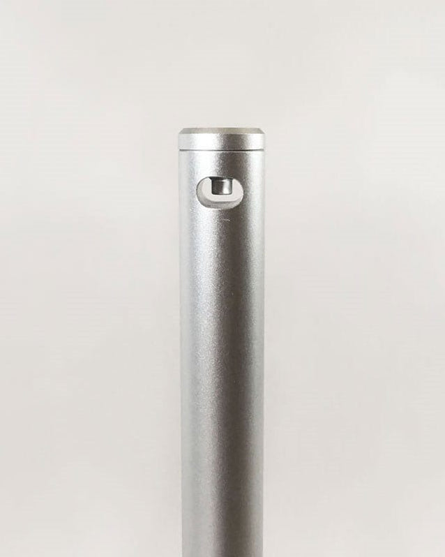 Museum & Art Gallery Stanchion, 16" Tall, Silver Anodized Economy "Q ...