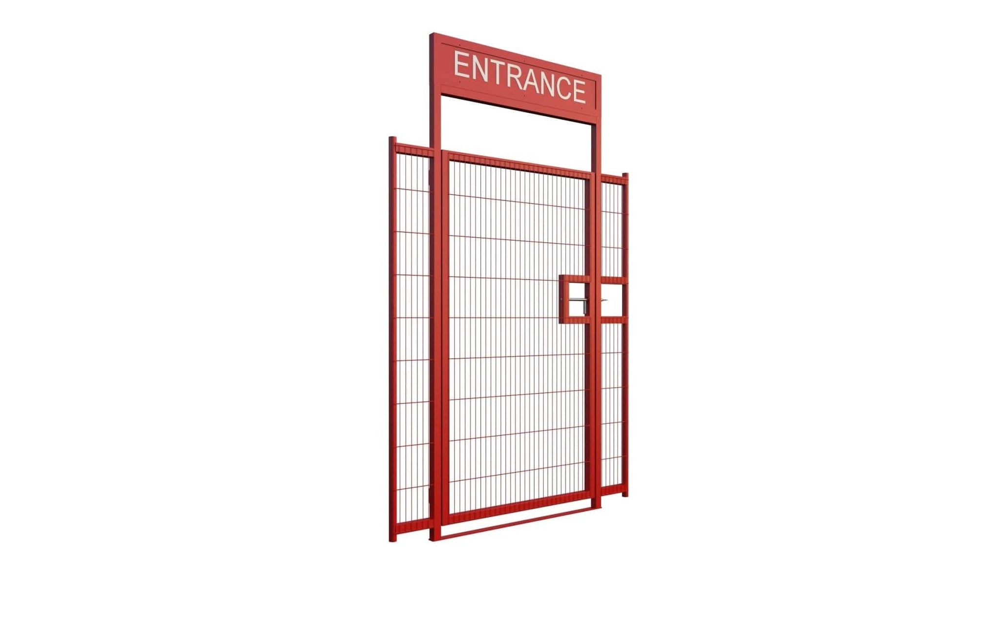 Pedestrian Gate for Temporary Fence, Red, Anti Climb