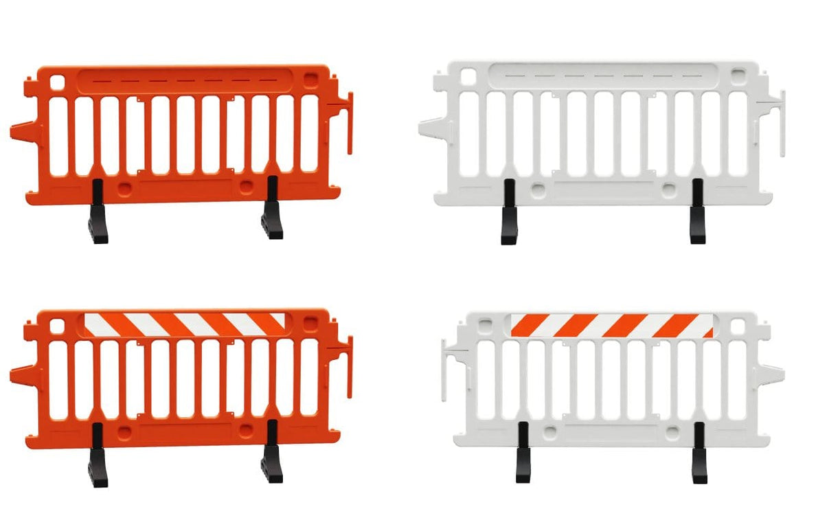 Plastic Crowd Control Barricade "Crowdcade" by Plasticade 74"L x 39.5 ...