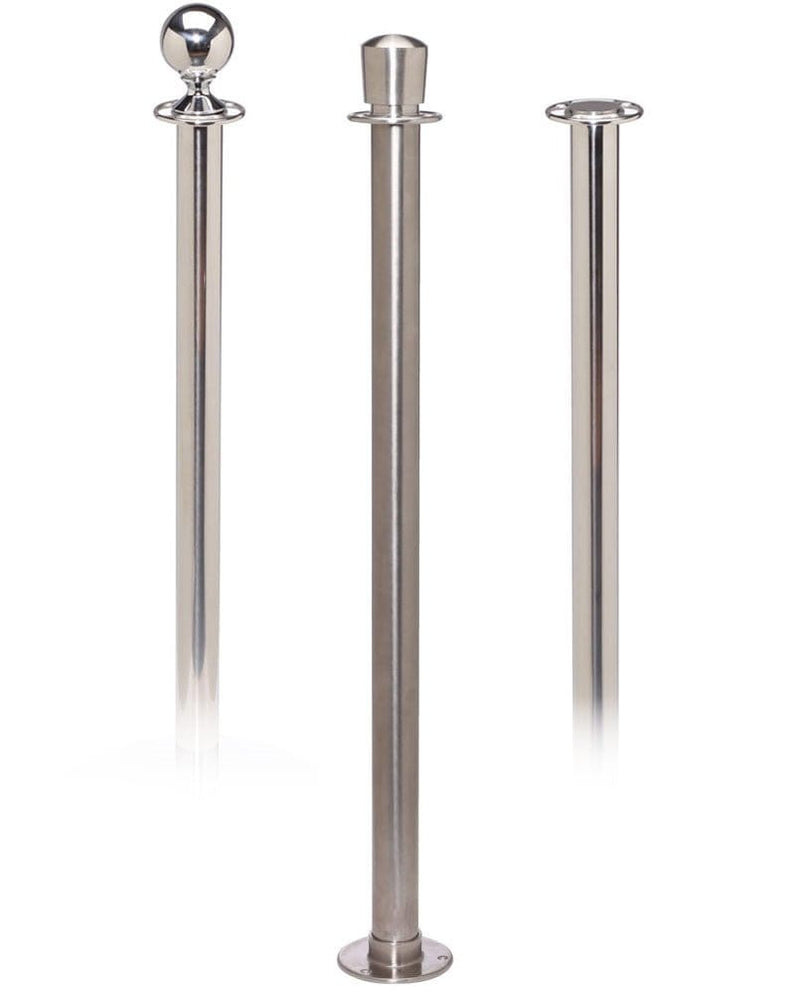 Professional Rope Stanchion - Fixed Base — BarrierHQ.com