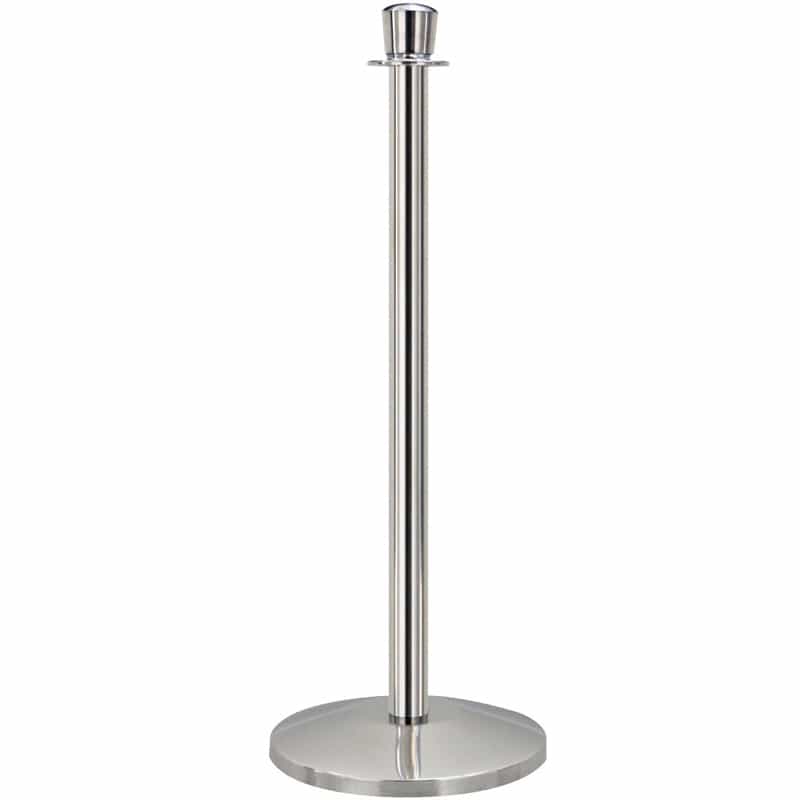 QueueWay Classic Rope Stanchion Polished Stainless