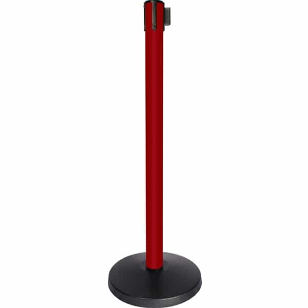 QueueWay PLUS Tension Belt Stanchion Red Post 10 ft Belt