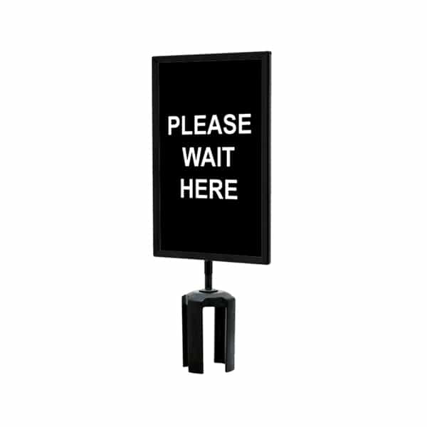 QueueWay QWAYSIGN 7 by 11 PLEASE WAIT HERE single side