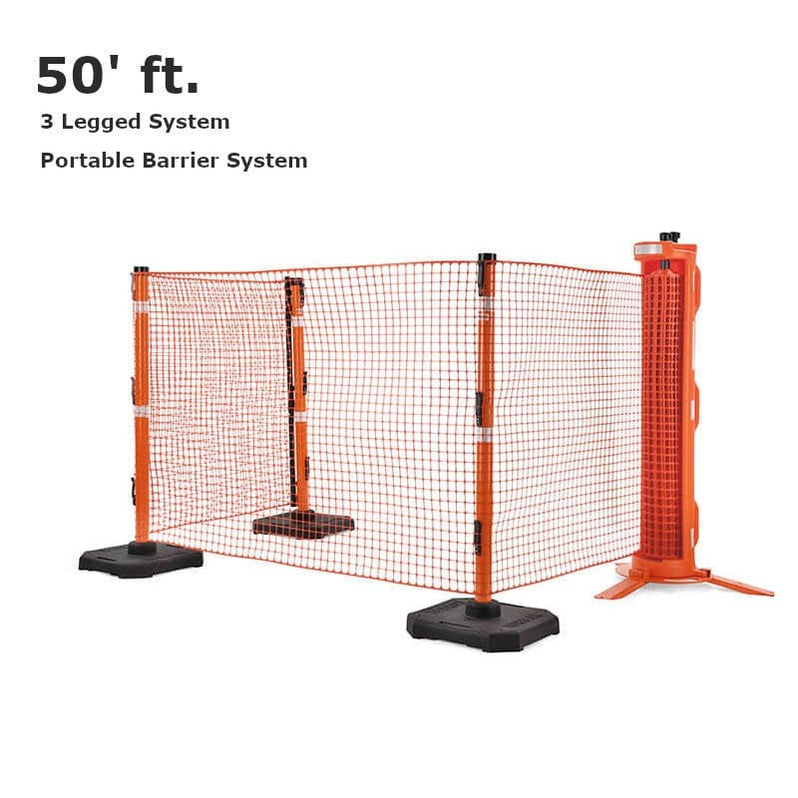 ZonePro Barrier Retractable 3' Wide CUSTOM Banner DUAL 24' — BarrierHQ.com
