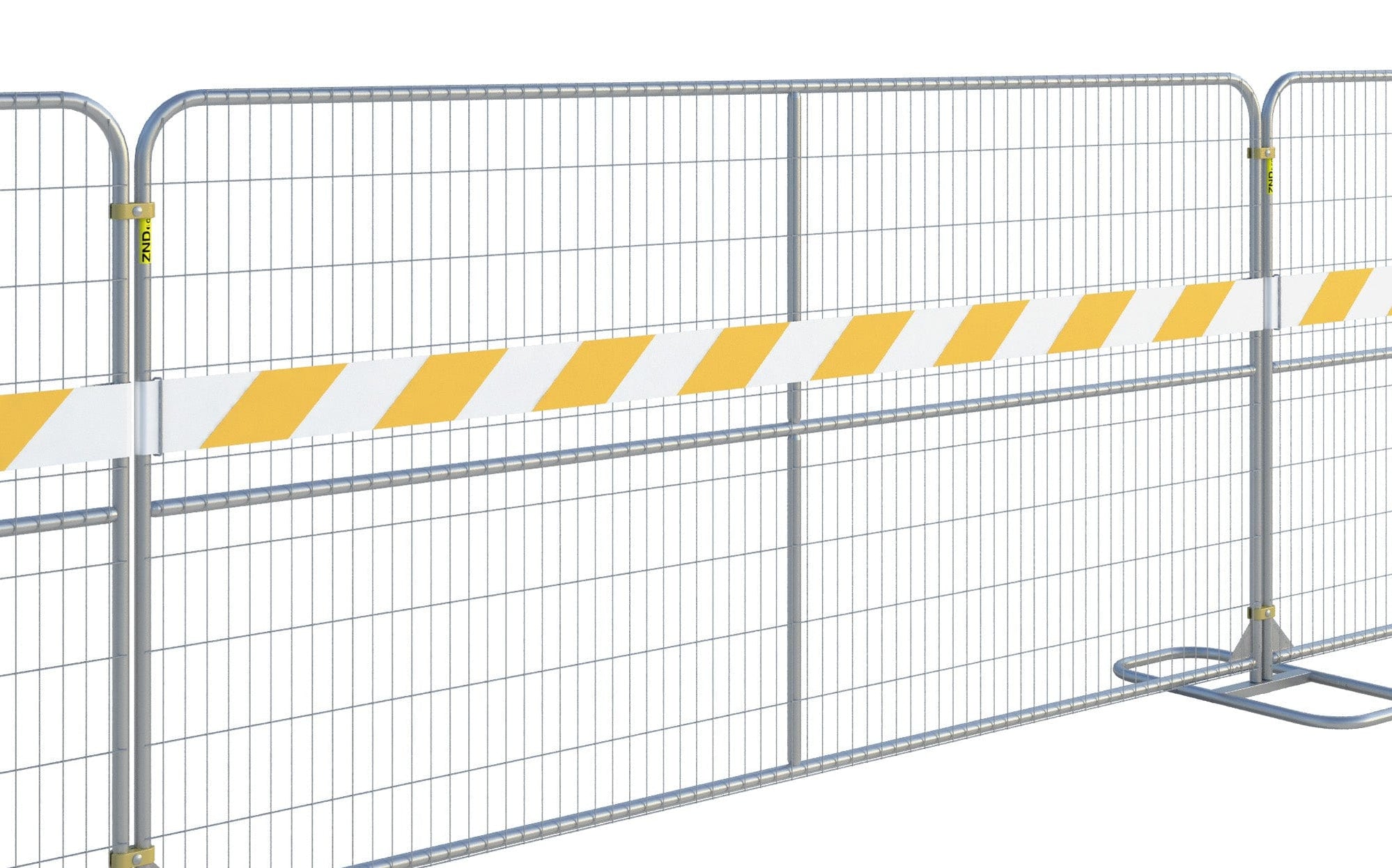 Reflective Fence Strip Orange-White 12' — BarrierHQ.com