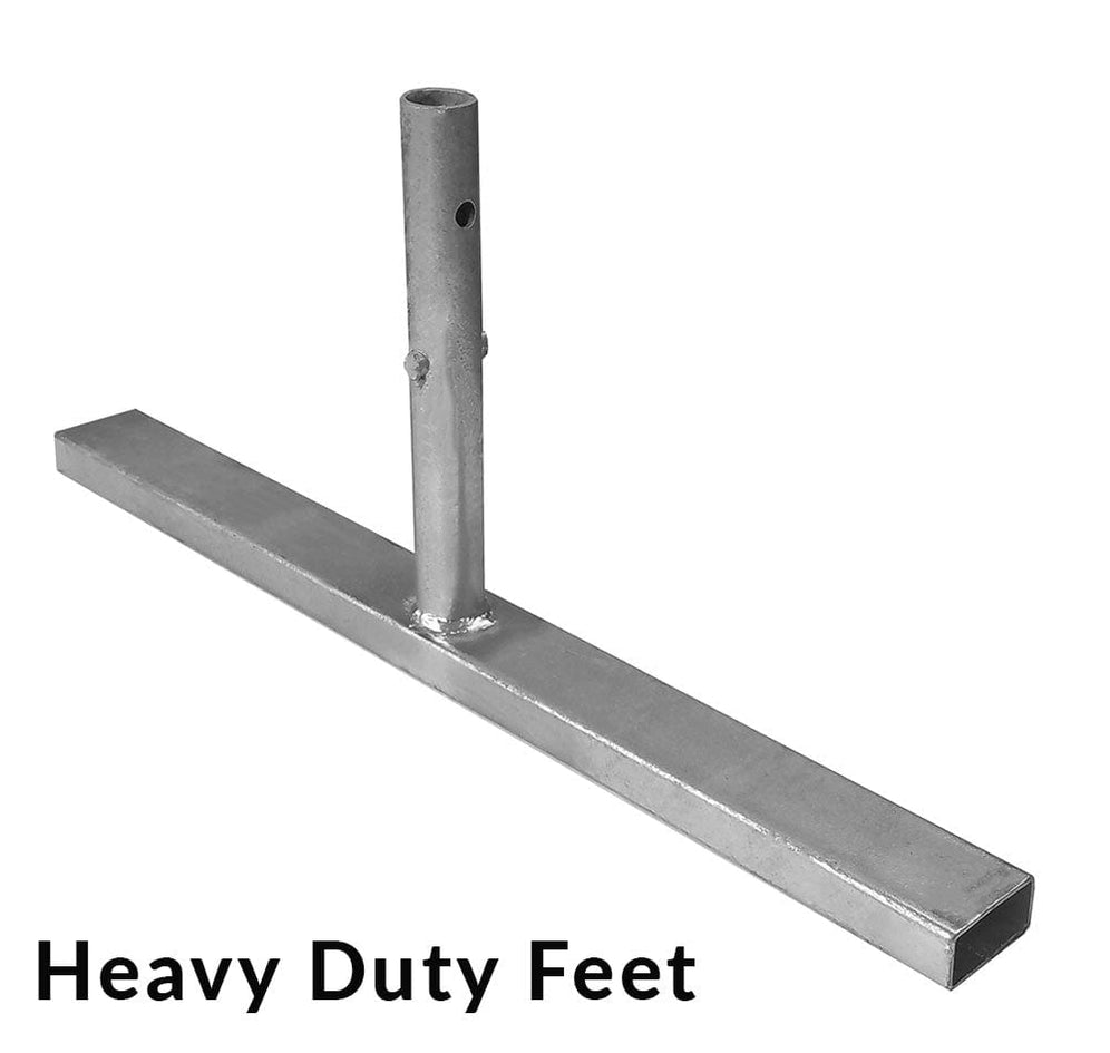 Replacement Parts - Steel Barricade Flat Feet — BarrierHQ.com