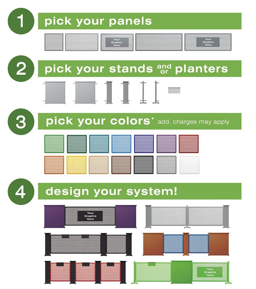 Restaurant Patio Partitions Stand - BarrierHQ.com