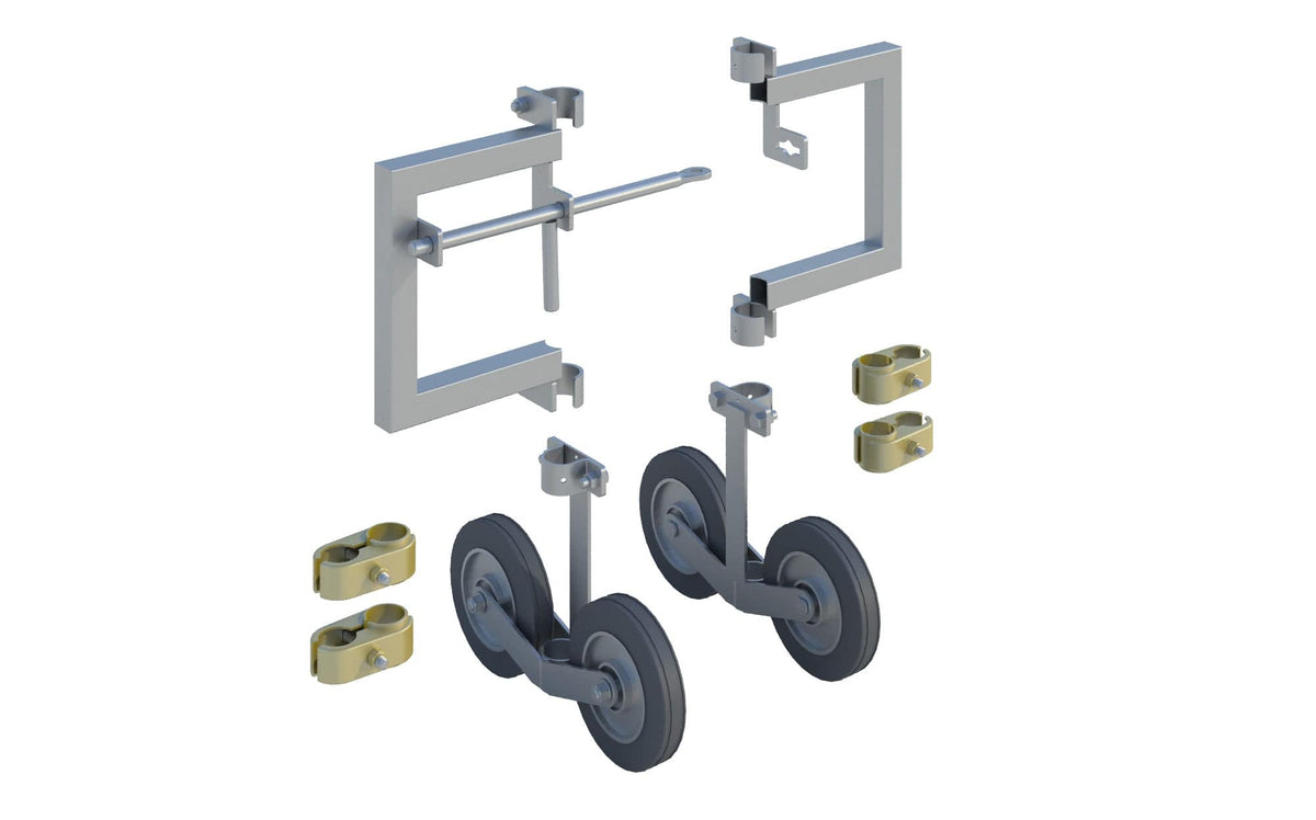 Rolling Vehicle Gate Kit for Temporary Fence — BarrierHQ.com