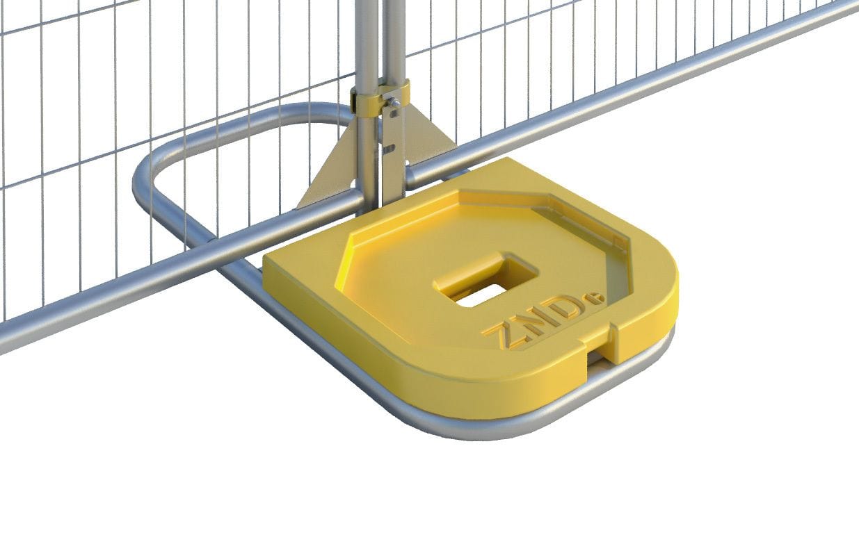 Stackable Temporary Fence Leg Weight 28 lbs Z Stillage