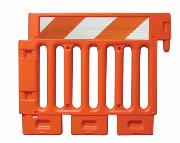 StrongWall ADA Orange Pedestrian Barricade Durable and Safe