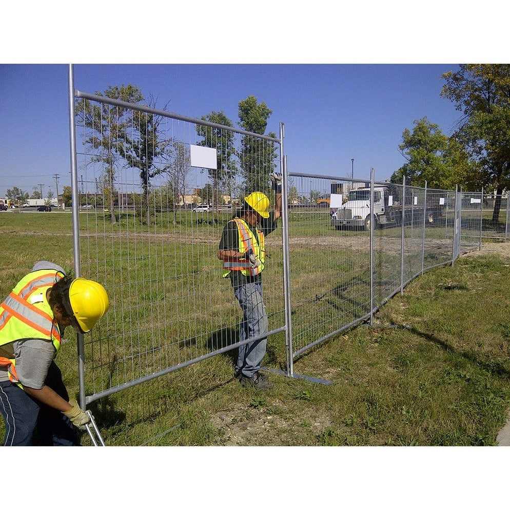 Heavy Duty Temporary Construction Fence Panels 6 by 8 ft