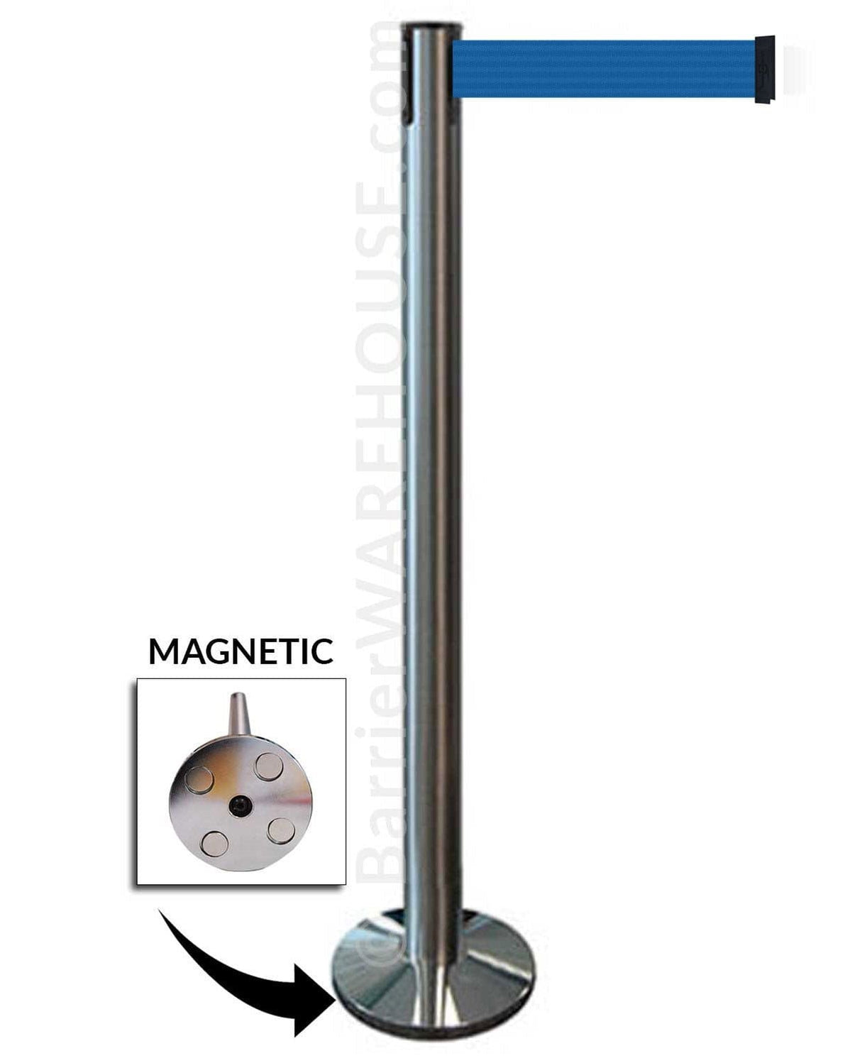 Tensabarrier 889MAG Belt Barrier with Magnetic Base — BarrierHQ.com