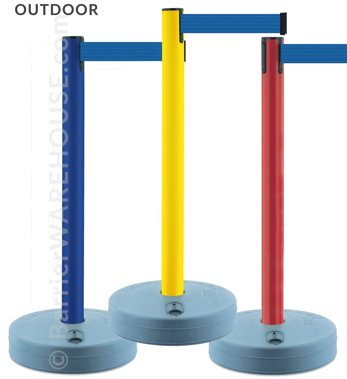 Tensabarrier Outdoor 885 Retractable Belt Post