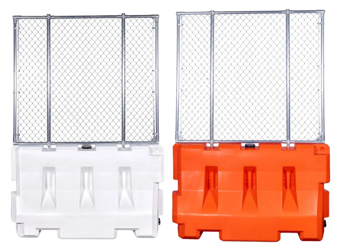 Water-filled Barricade Fence Panels 72 L — BarrierHQ.com