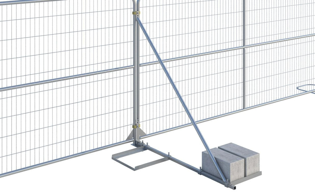 Temporary Fence Wind Brace Stabilizers & Earth Anchors