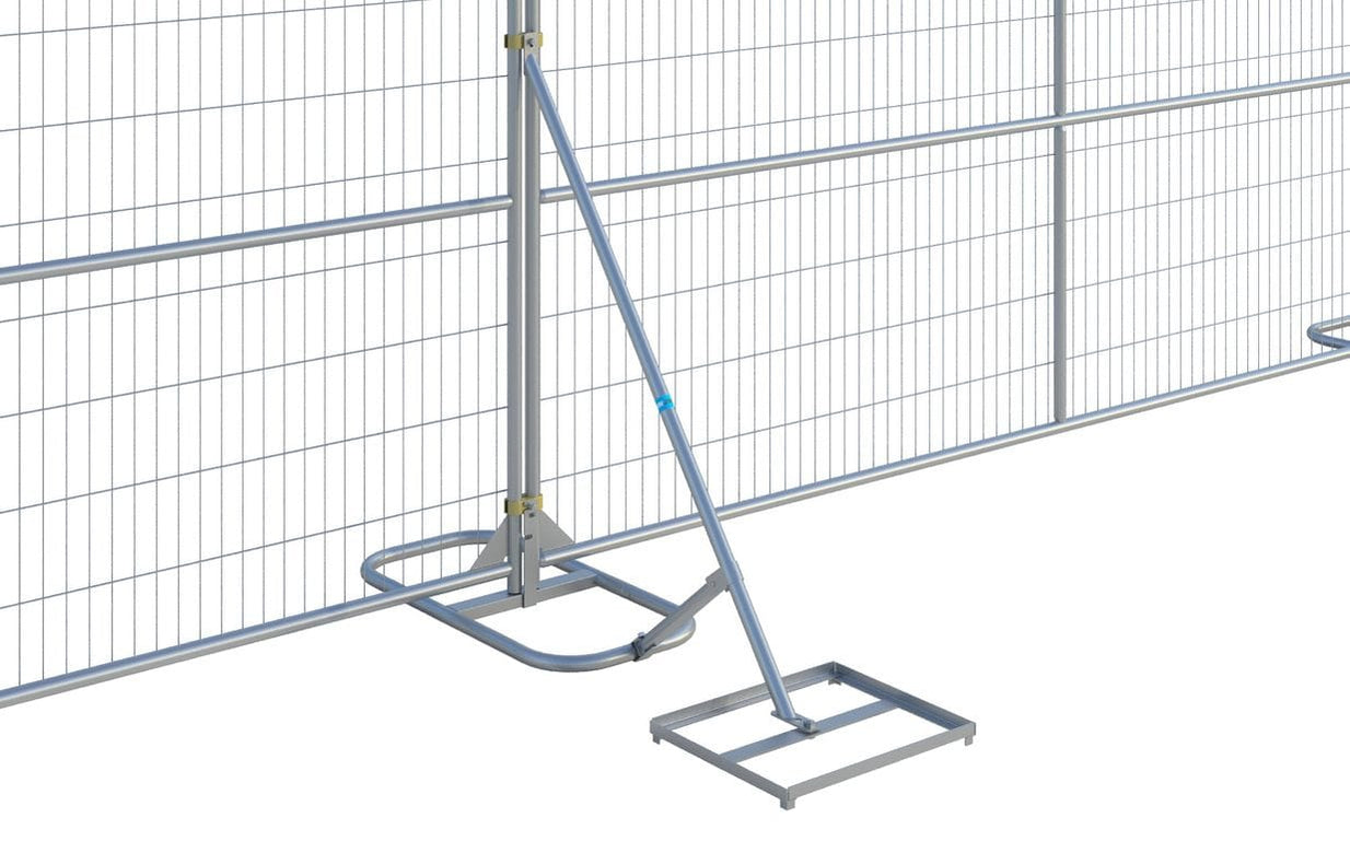 Temporary Fence Wind Brace Stabilizers & Earth Anchors