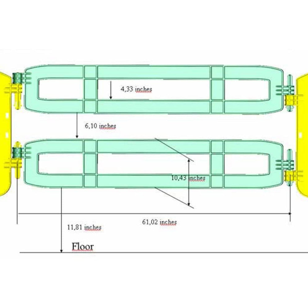 Xtendit 61" Plastic Crowd Control Barrier Extension - BarrierHQ.com