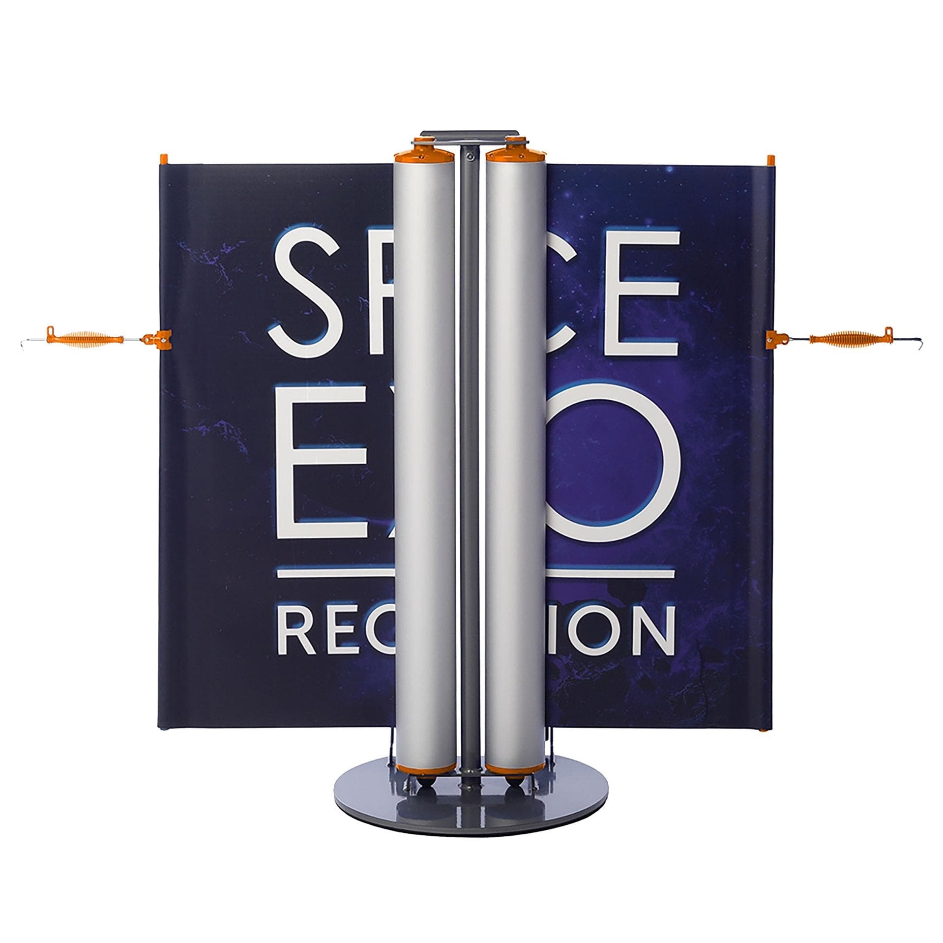 ZonePro Barrier Retractable 3 Wide CUSTOM Banner DUAL 24